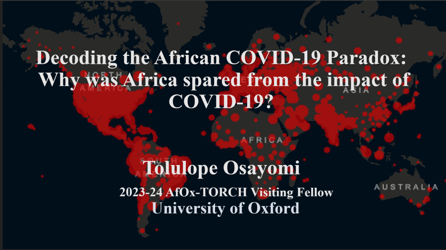 Decoding the African COVID-19 Paradox | TORCH | The Oxford Research ...