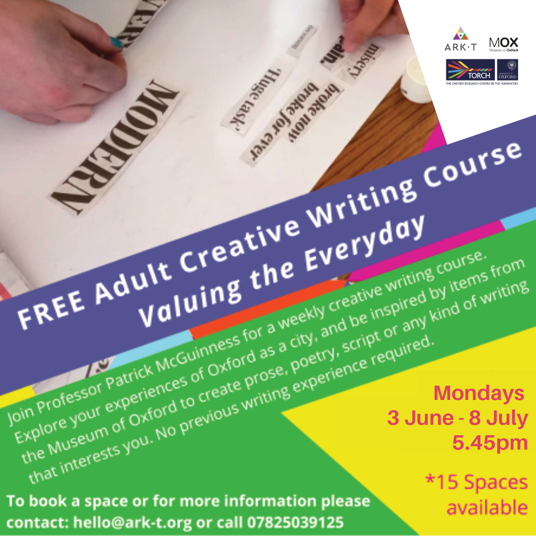 Creative writing course: Valuing The Everyday | TORCH | The Oxford ...