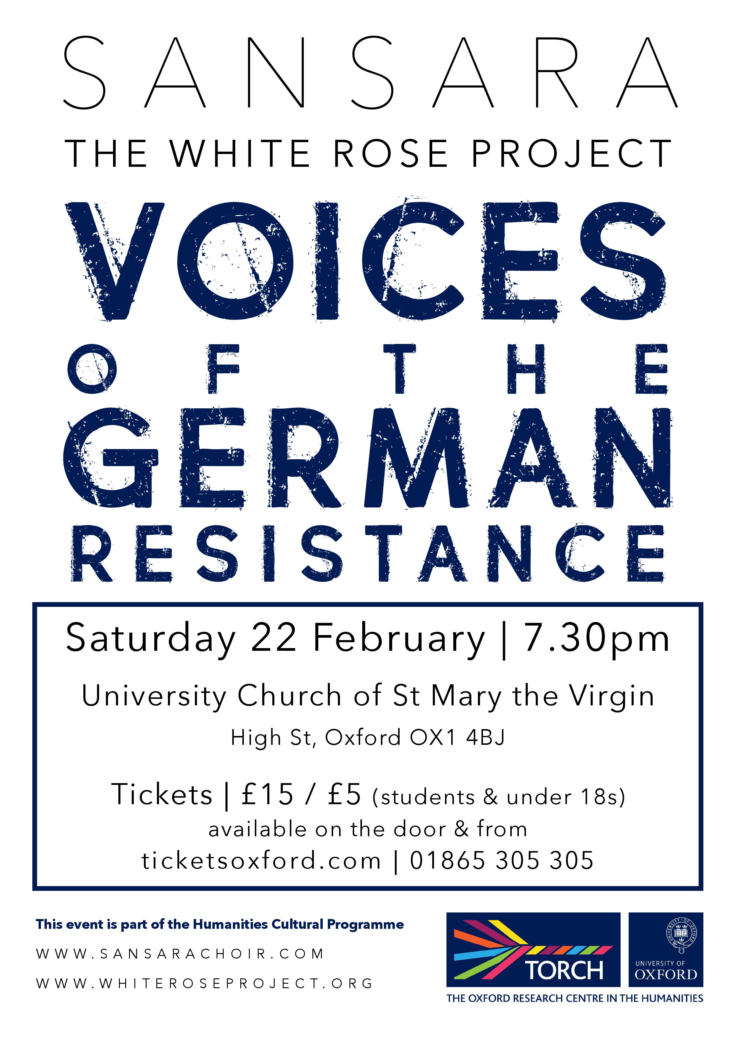 Voices from the Past: Remembering the White Rose | TORCH | The Oxford ...